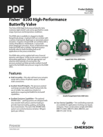 Product Bulletin Fisher 8560 High Performance Butterfly Control Valve ...