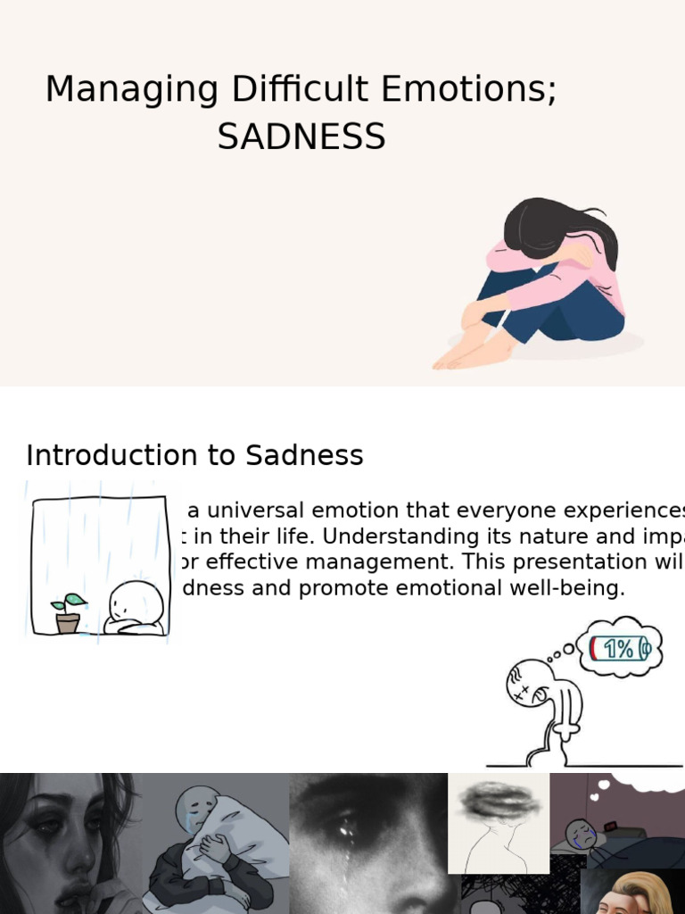 Managing Difficult Emotions - Sadness | PDF