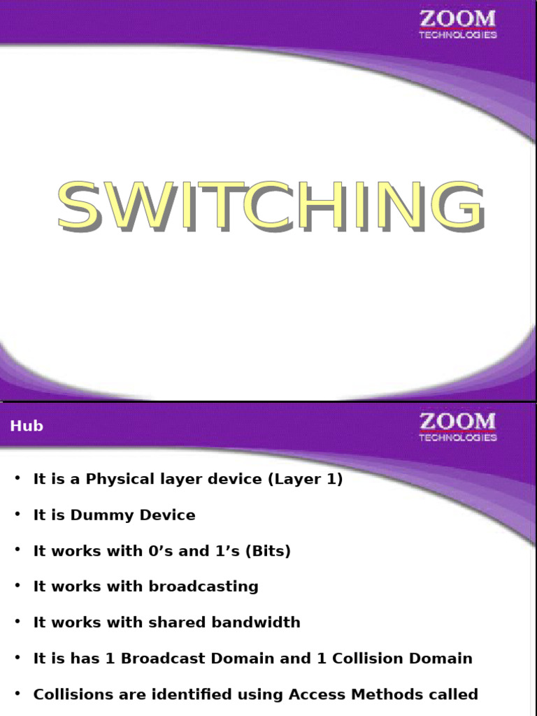 SWITCHING | PDF | Network Switch | Computer Network