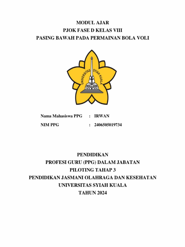 Perangkat Pembelajaran - IRWAN - 2406505019734 | PDF