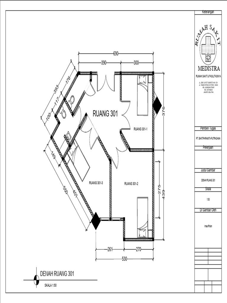 Denah Existing 301 | PDF
