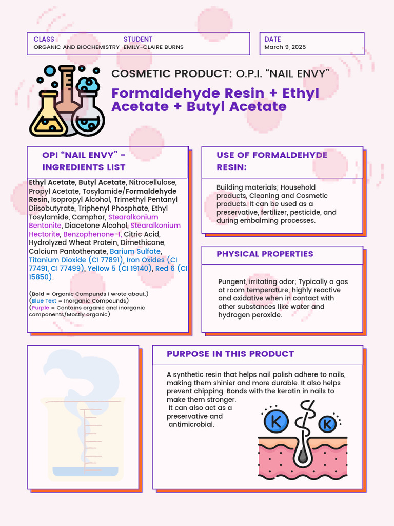 Label Infographic - Emily Burns | PDF | Acetic Acid | Solvent