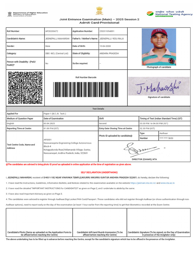 AdmitCard-250311094891 | PDF