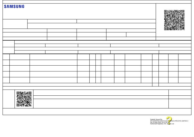 Samsung Invoice 33054854098-7287453475-36S2I5014294 | PDF | Invoice ...