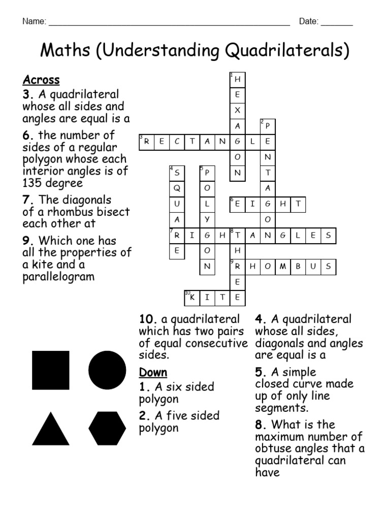 Understanding Quadrilaterals Quiz | PDF | Euclidean Geometry | Chess