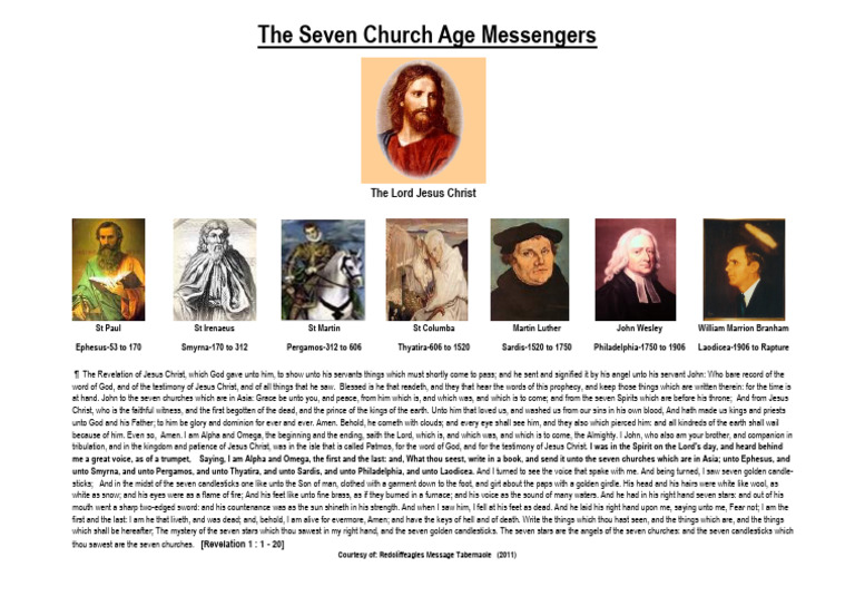 Seven Church Age Messengers Overview | PDF | God In Christianity | God ...