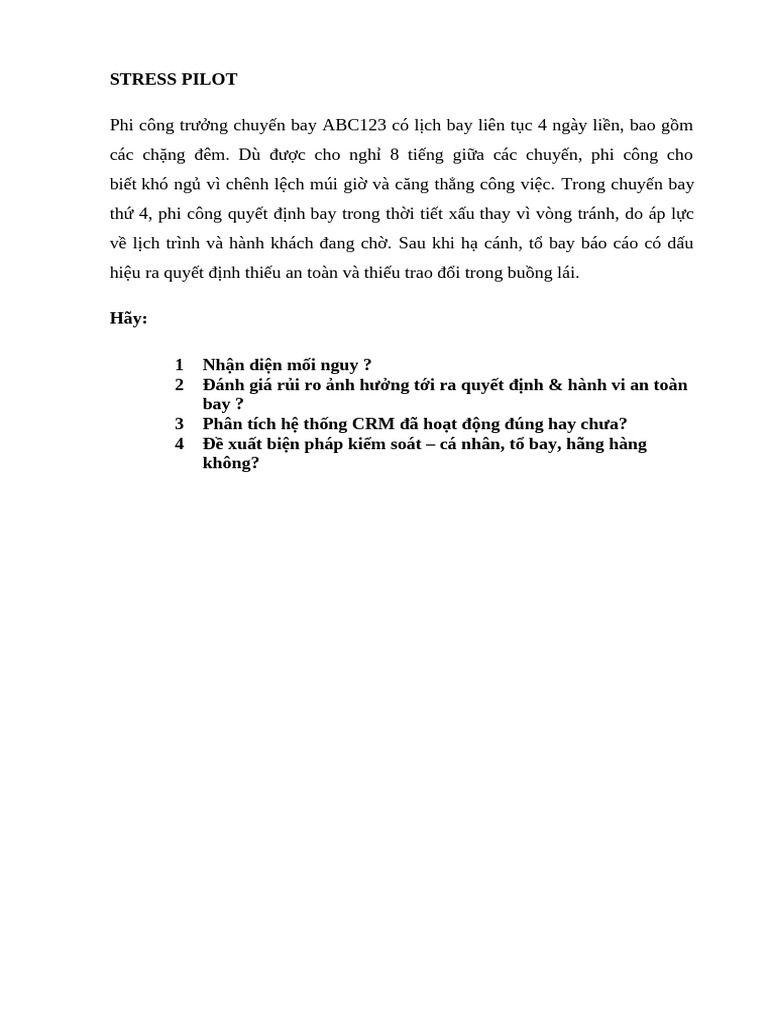 Stress Pilot | PDF