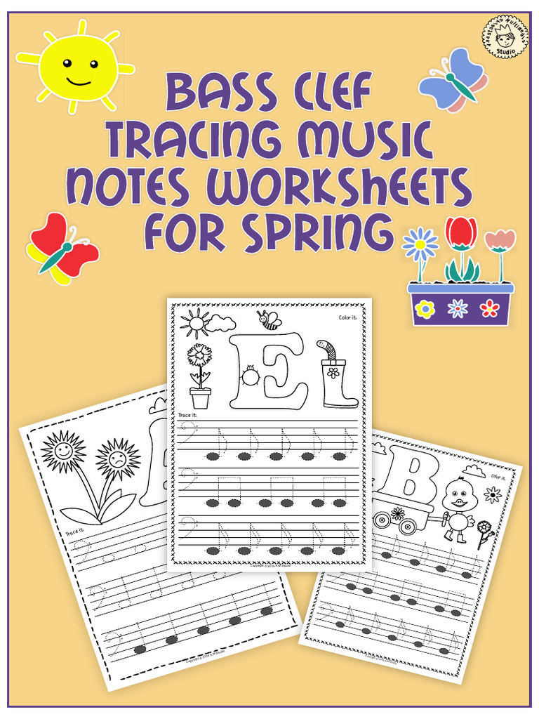 Music Notes Tracing Worksheets | PDF