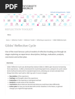 Gibbs - Reflective Cycle | PDF