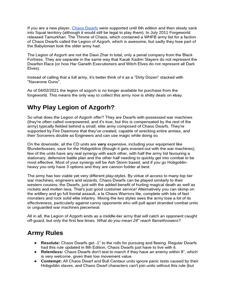 1d4chan Chaos Dwarf Review | PDF | Artillery | Cannon