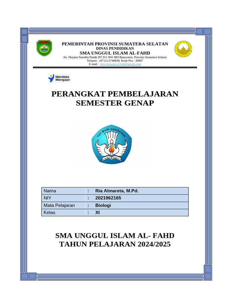 Cover-Perangkat Pembelajaran | PDF
