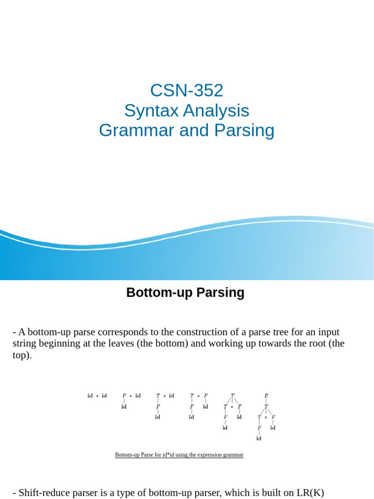 Lec3 SyntaxAnalysis Part4 | PDF | Parsing | Formalism (Deductive)