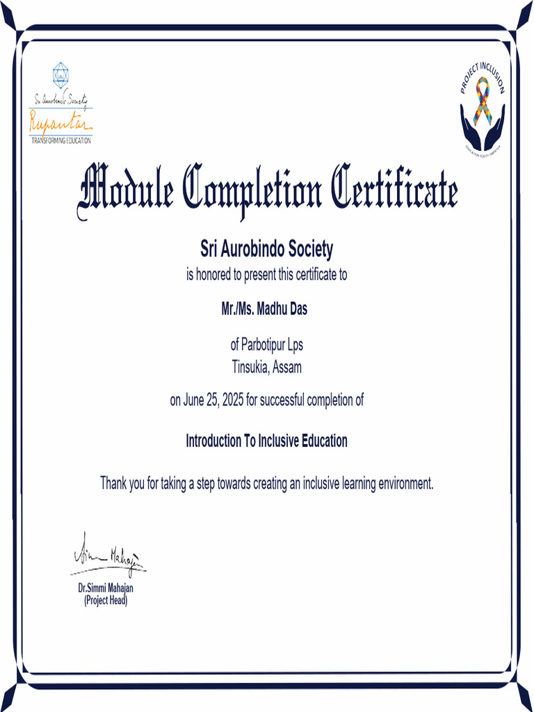 Module - Introduction To Inclusive Education | PDF