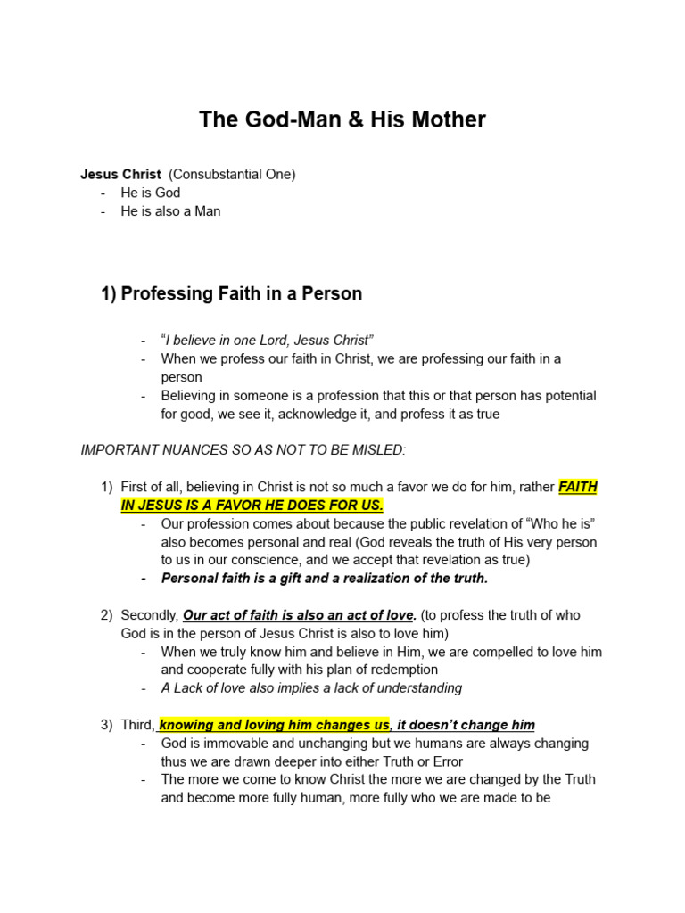 TH111 Module 2 Topic 3 - 09072023 | PDF | Mary, Mother Of Jesus | God ...