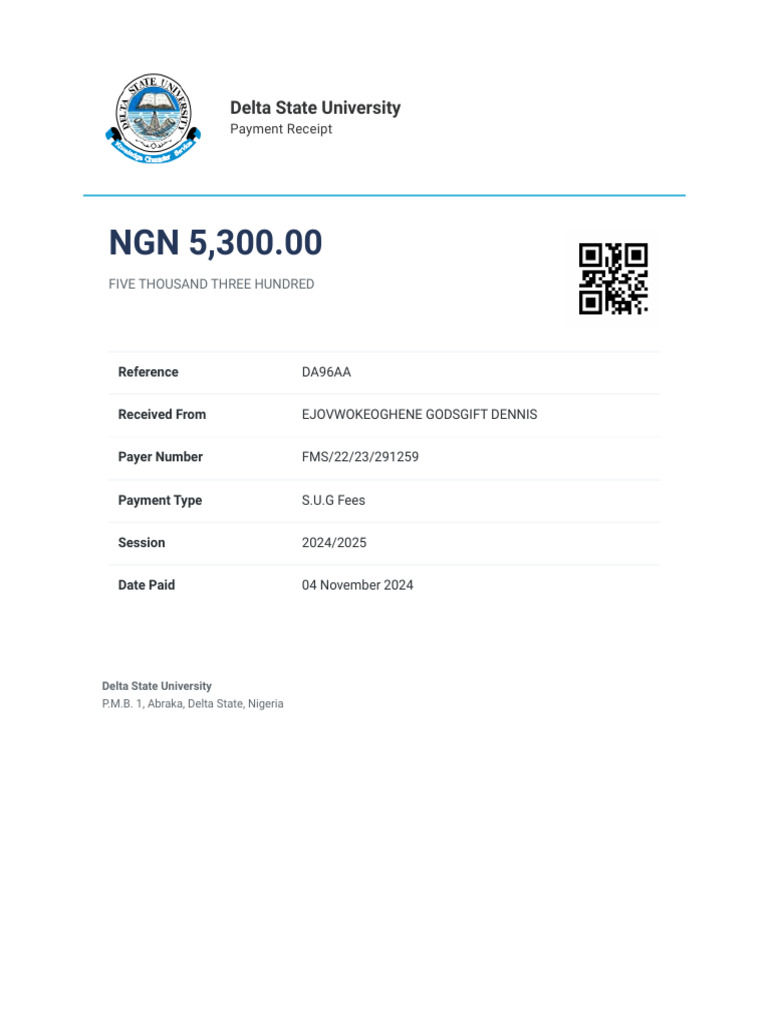 Verify Payment Receipt | PDF