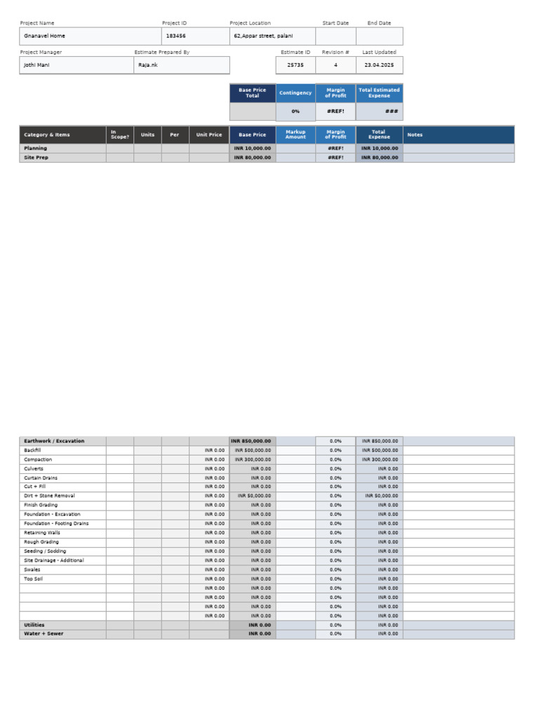 Residential Construction Estimate | PDF | Sustainable Building | Real ...