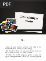 How To Describe A Photo B2 | PDF | Grammar | Linguistics