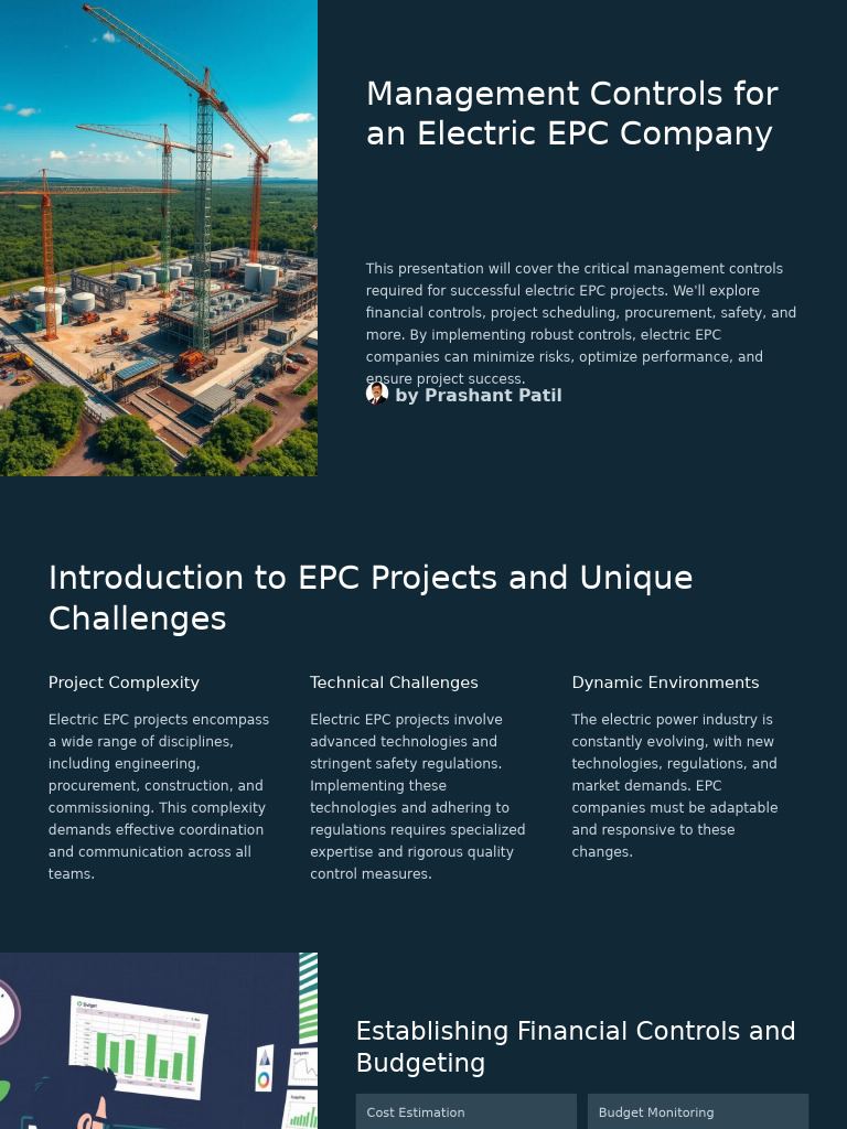 Management Controls for Electric EPC Projects | PDF | Risk | Risk ...