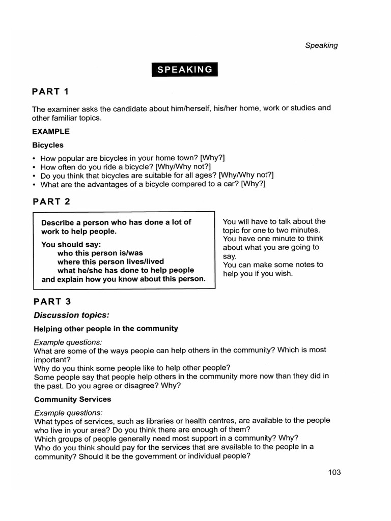 IELTS Speaking (Cards) | PDF