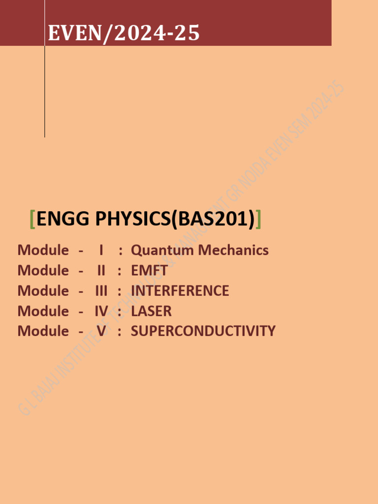 Physics Tutorial Sheets 2024-25-Even | PDF | Optical Fiber ...