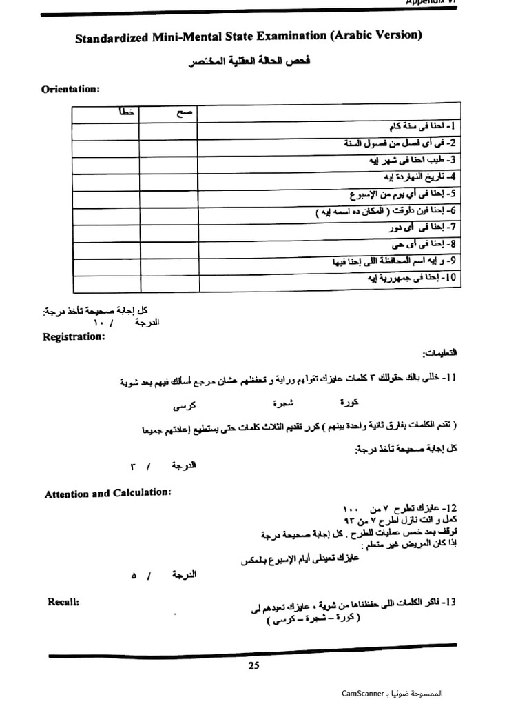 mmse عربي | PDF