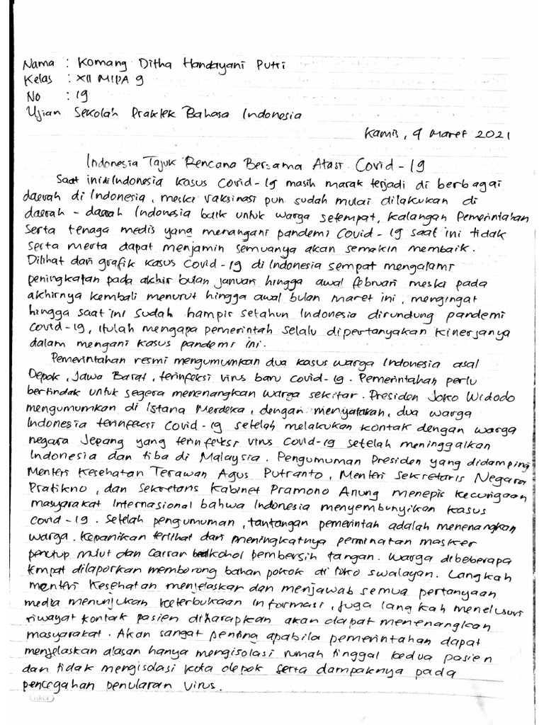 19 - Ditha Handayani - Xii Mipa 9 | PDF