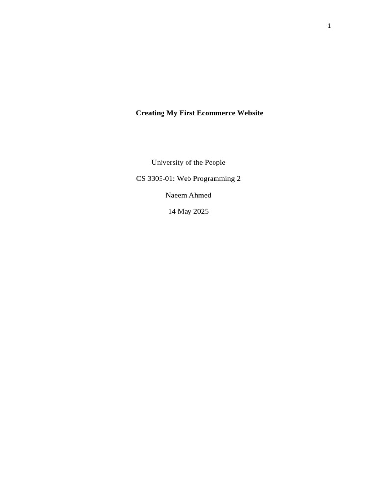 Cs 3305 Assignment Week 5 | PDF