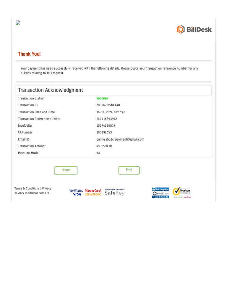 BillDesk Payment Gateway | PDF