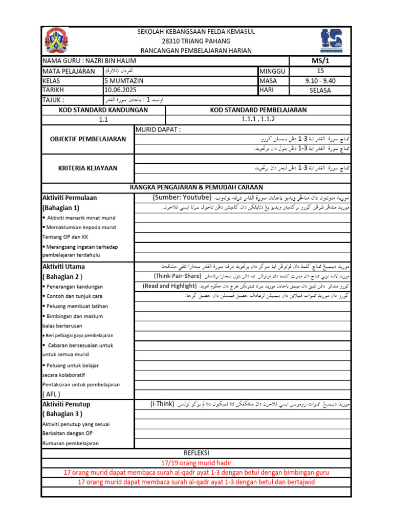 M15 Nazri 09 - 13 Jun | PDF