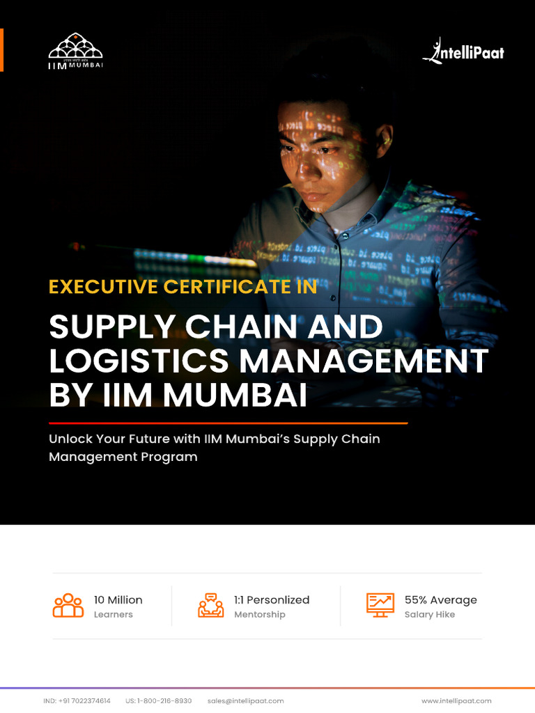 Supply Chain and Logistics Management IIM Mumbai Brochure | PDF | Logistics | Supply Chain
