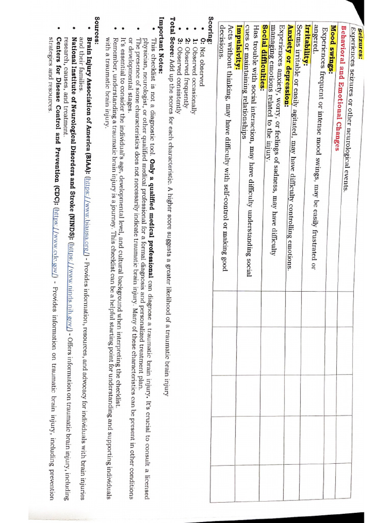 Checklist For Autism Spectrum Disorder | PDF