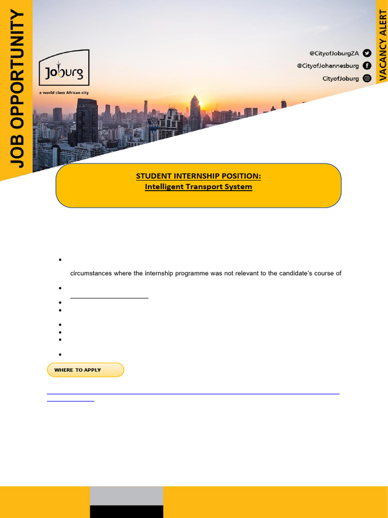 016 2025 Internship Intelligent Transport System TRANSPORT | PDF | Business