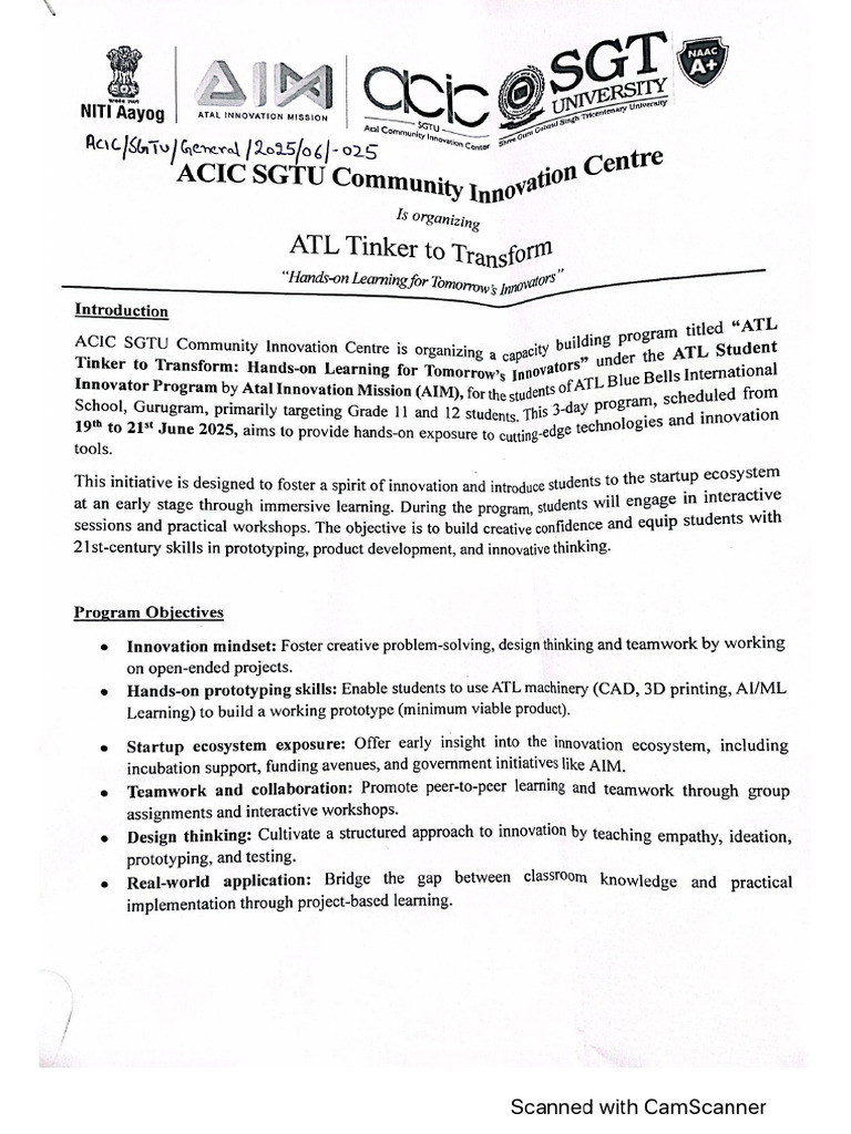 Acic Sgtu Proposal | PDF