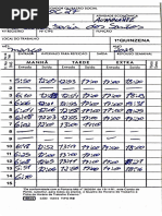 Cartão de Ponto Manual - Modelo | PDF | Expediente
