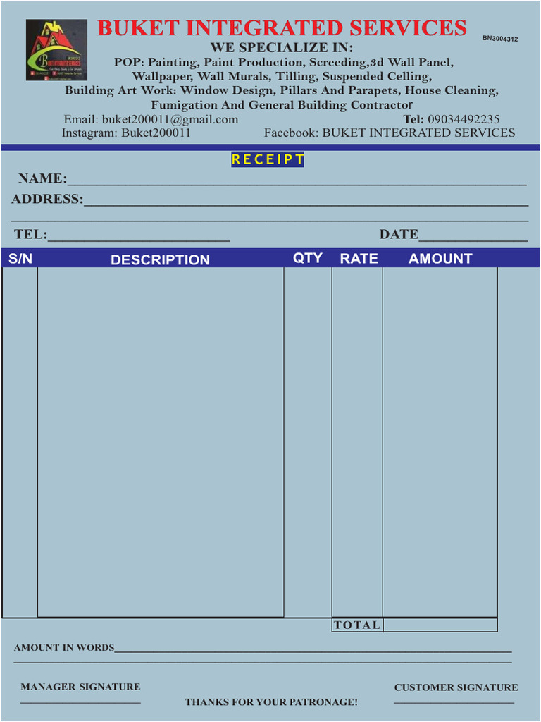 Buket Receipt | PDF