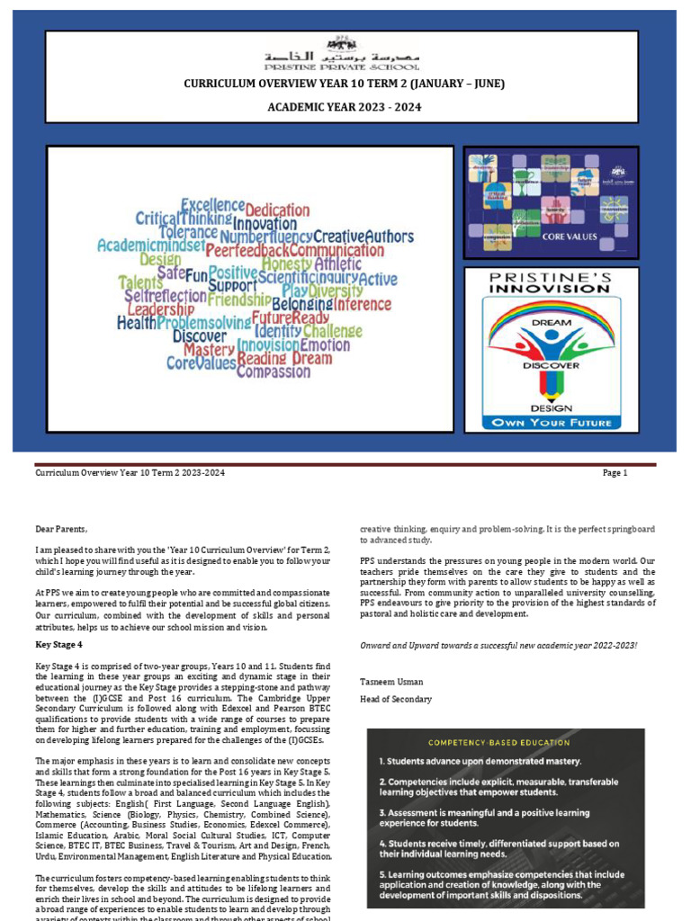 Year 10 Term 2 Curriculum Overview | PDF | Chemical Reactions | Oxide