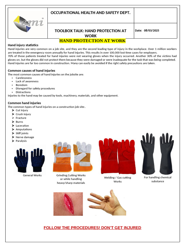 TBT - Hand Protection | PDF