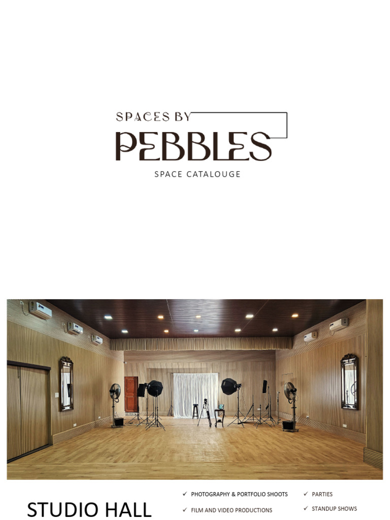 Spaces by Pebbles Catalouge & Pricing Plan 2025 | PDF