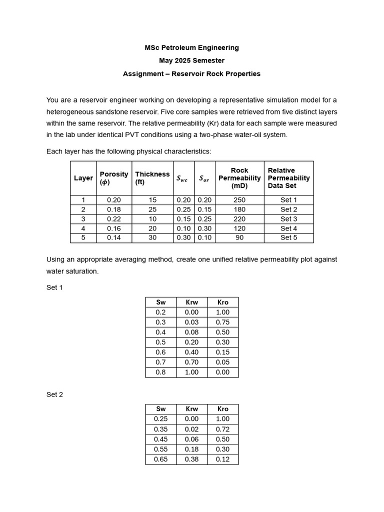 Reservoir Rock Properties Analysis | PDF | Petroleum Reservoir ...