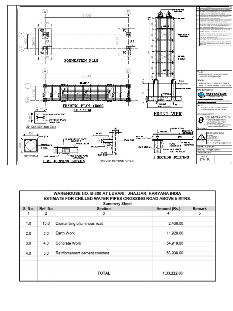 ISMC-100 Jointing Detail for Warehouse | PDF | Concrete | Building ...