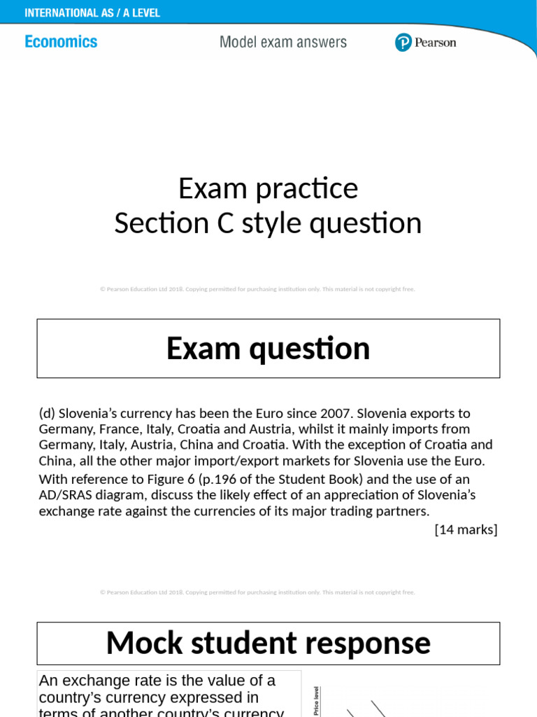 IAS - Economics - Model Exam Answers - Paper 2 - Section C - Slovenia Aggregate Demand D | PDF ...