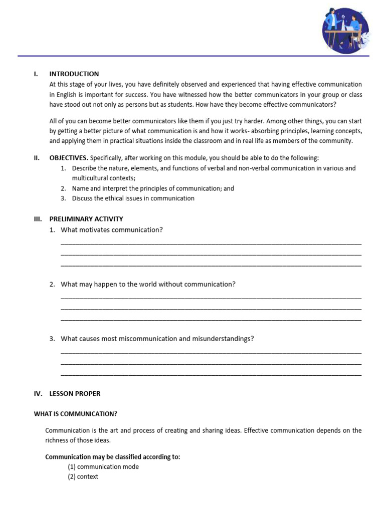 PurCom Module 1-2 AY 24-25 | PDF | Communication | Cognition
