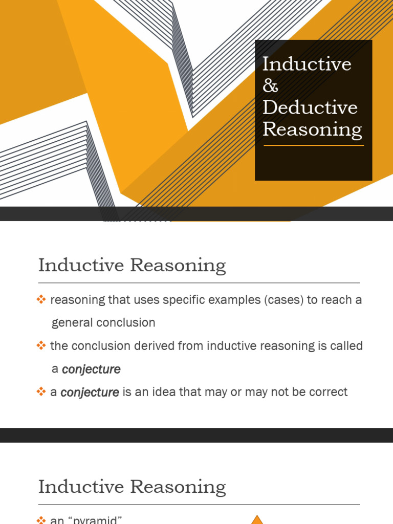 Inductive and Deductive Reasoning Explained | PDF | Reason | Inductive ...