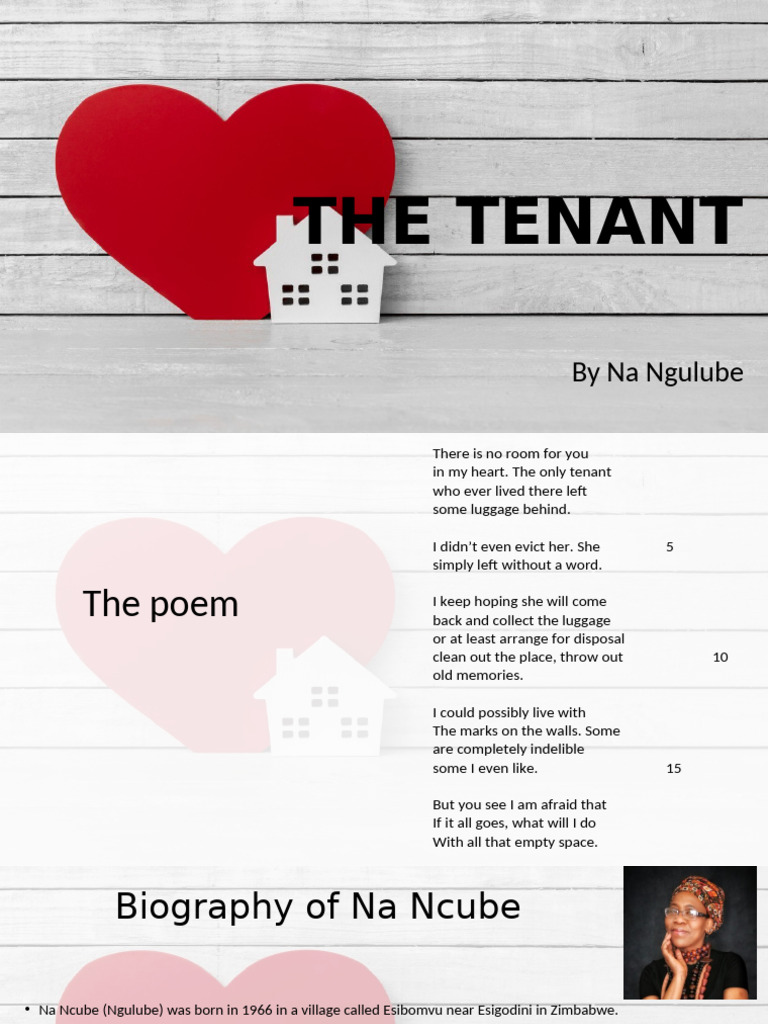 The Tenant: by Na Ngulube | PDF | Baggage | Linguistics