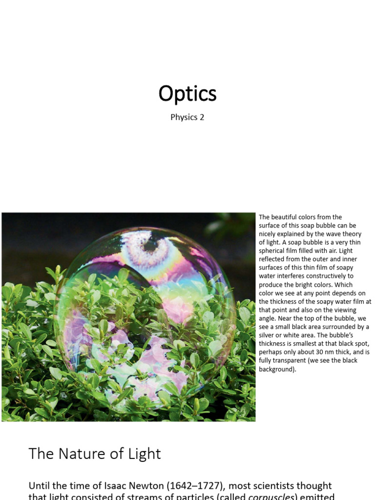 Wave Nature of Light Explained | PDF | Light | Diffraction