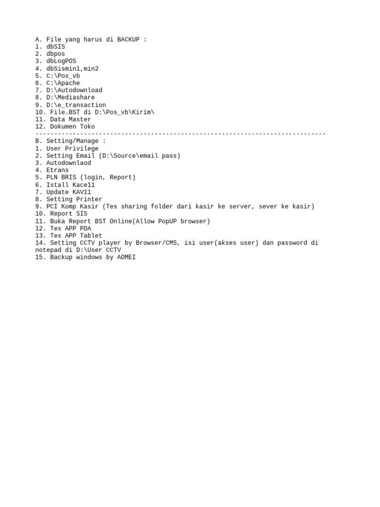 Istall&Setting | PDF