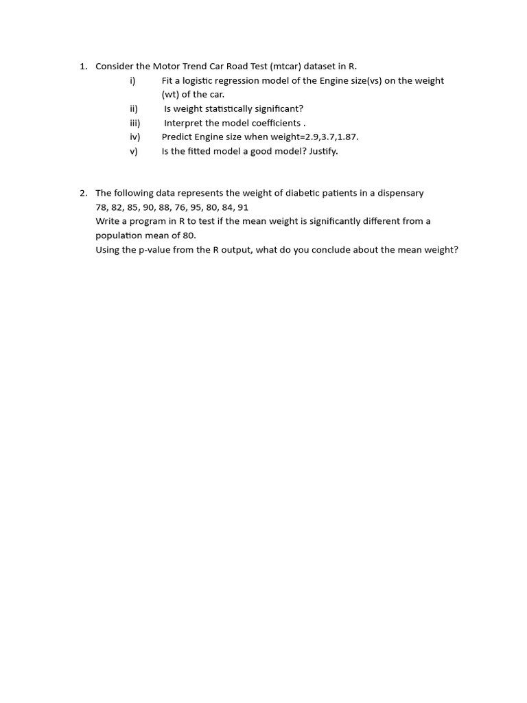 Sta 2205 Assignment | PDF