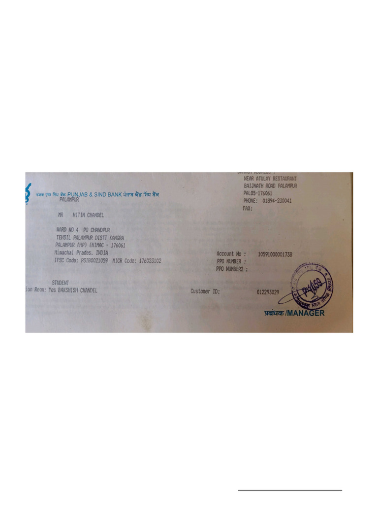 BANK Acount | PDF
