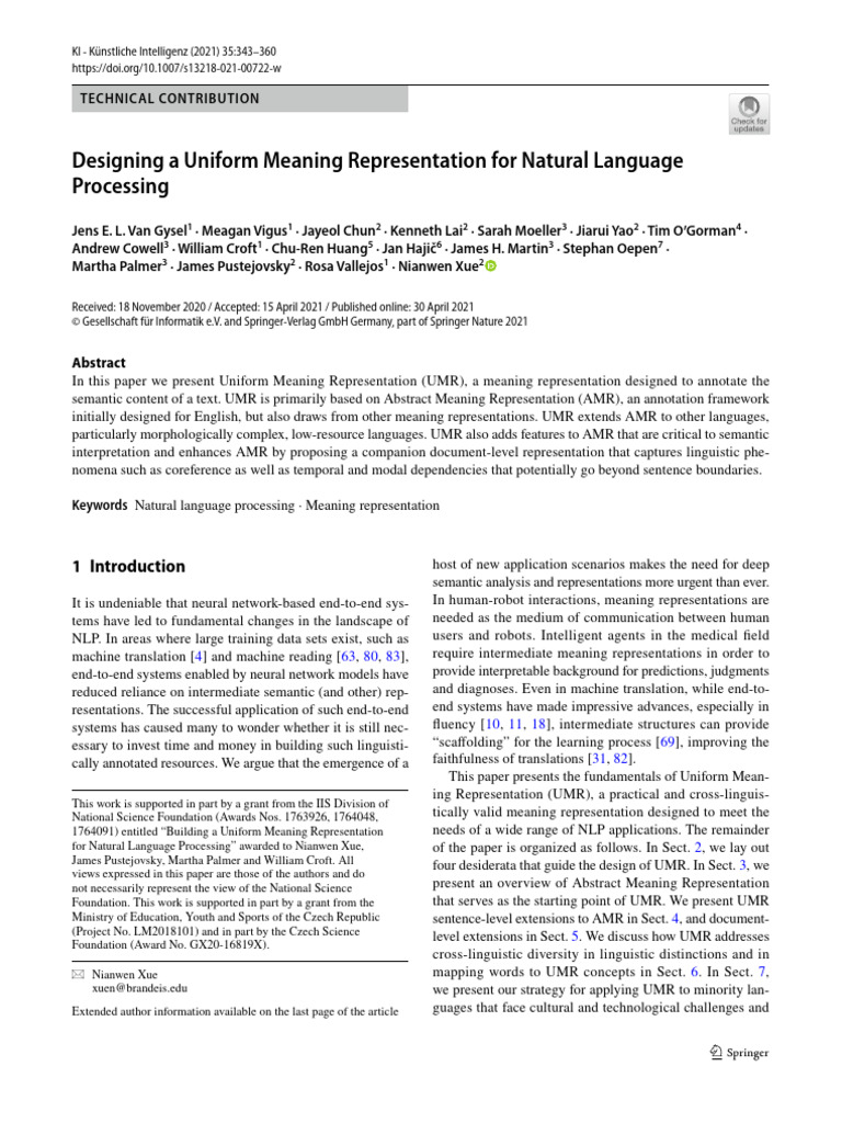 2021-Gysel-Designing A Uniform Meaning Representation For Natural Language Processing | PDF ...
