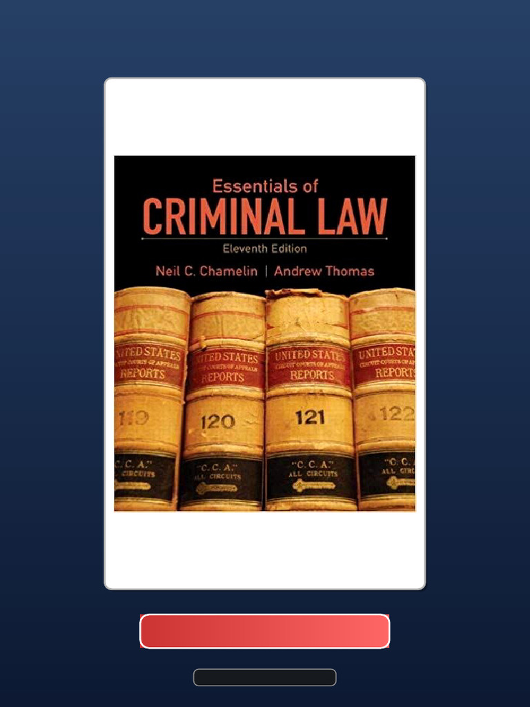 Essentials of Criminal Law 11th Edition Test Bank Available Instantly ...